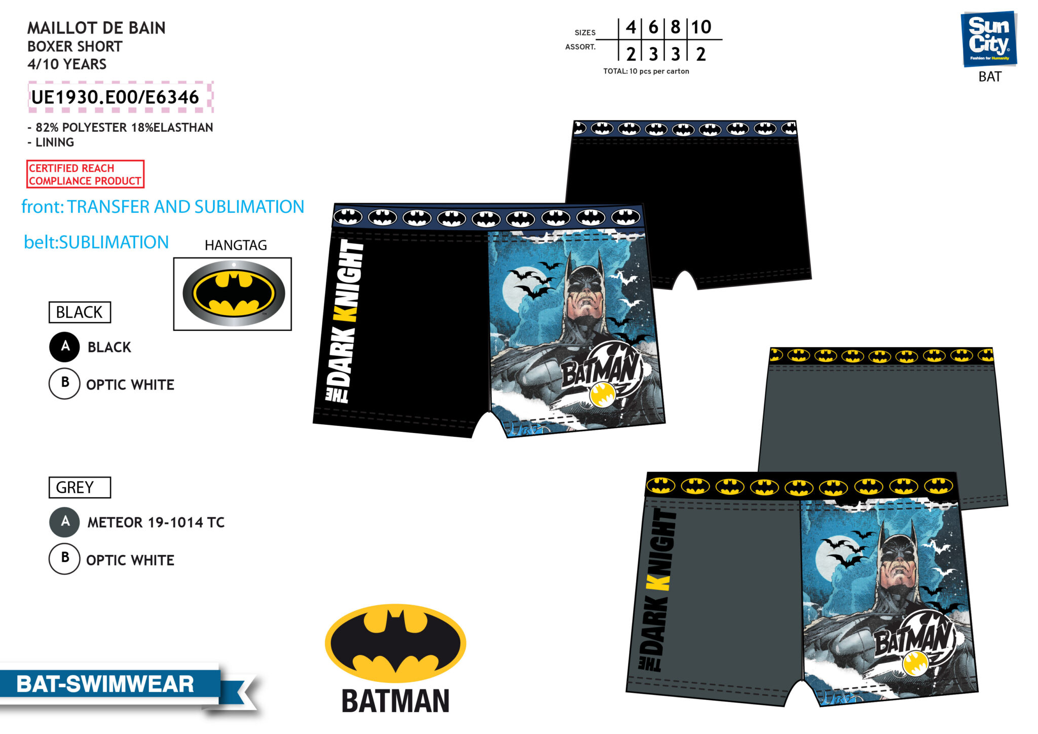 Batman Boxer Bath for boys - Ryfi Online Store